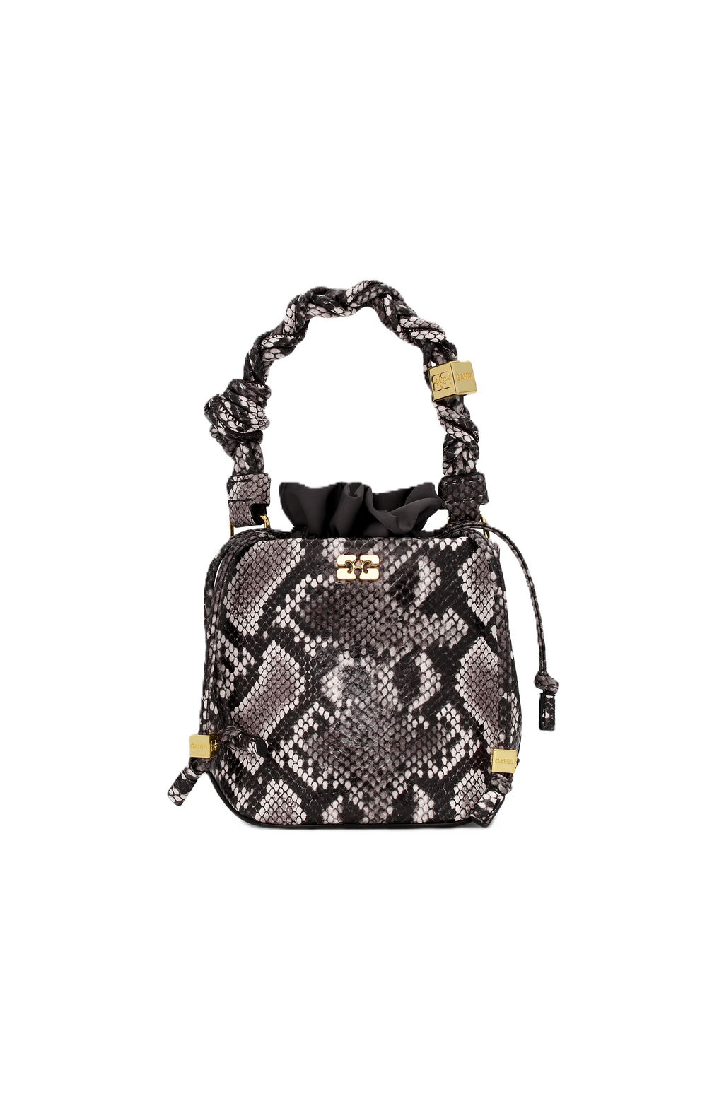 Ganni Bou Bucket Mini Snake - Egret – Monkee's of Blowing Rock