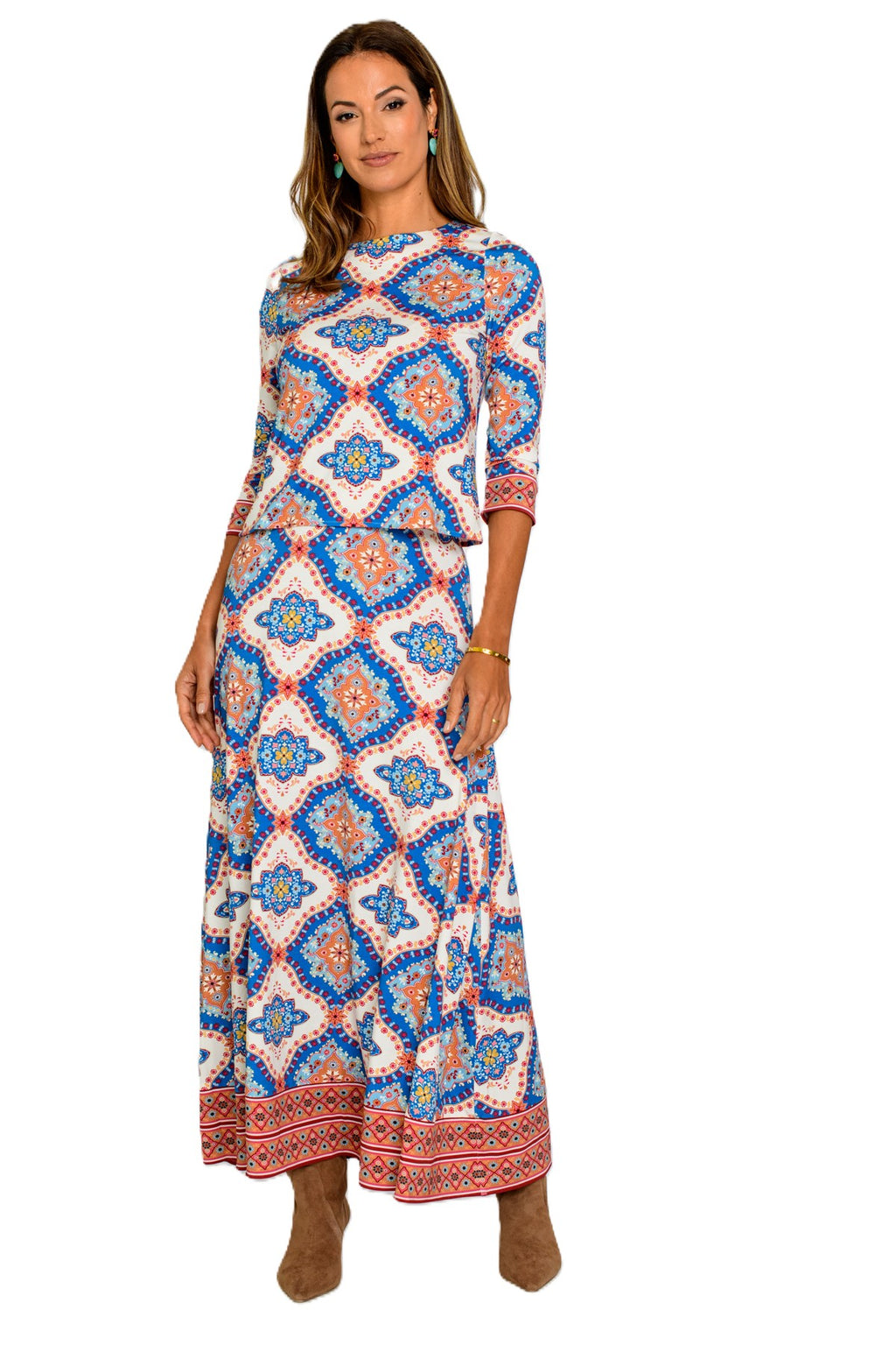 Juliette Top - Patchwork – Monkee's of Blowing Rock